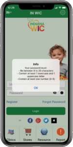 INWIC Mobile App Quick Reference Guide – Indiana Wic