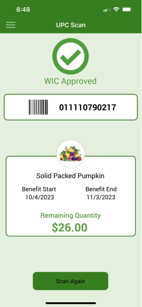 INWIC Mobile App Quick Reference Guide - Indiana Wic