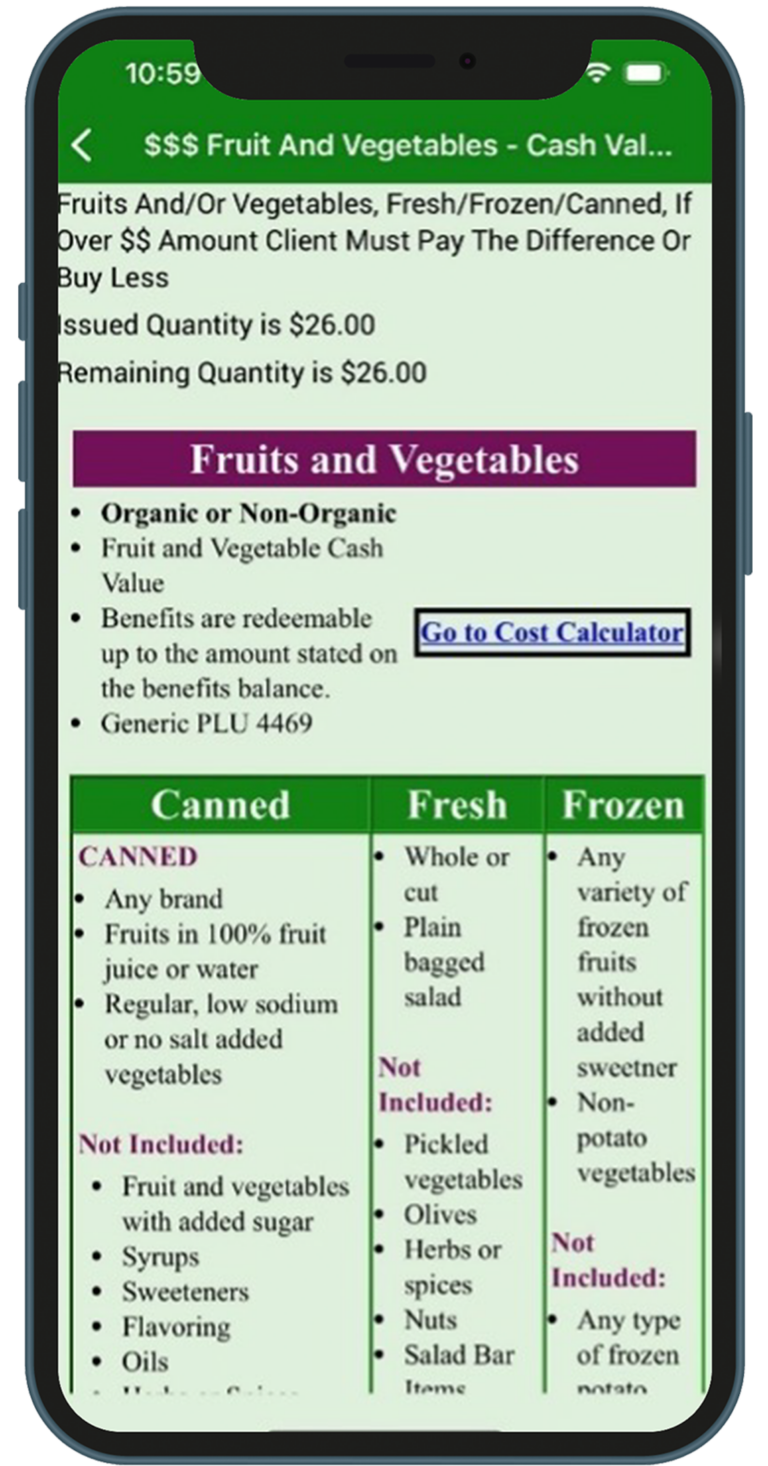 INWIC Mobile App Quick Reference Guide - Indiana Wic