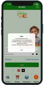 INWIC Mobile App Quick Reference Guide – Indiana Wic